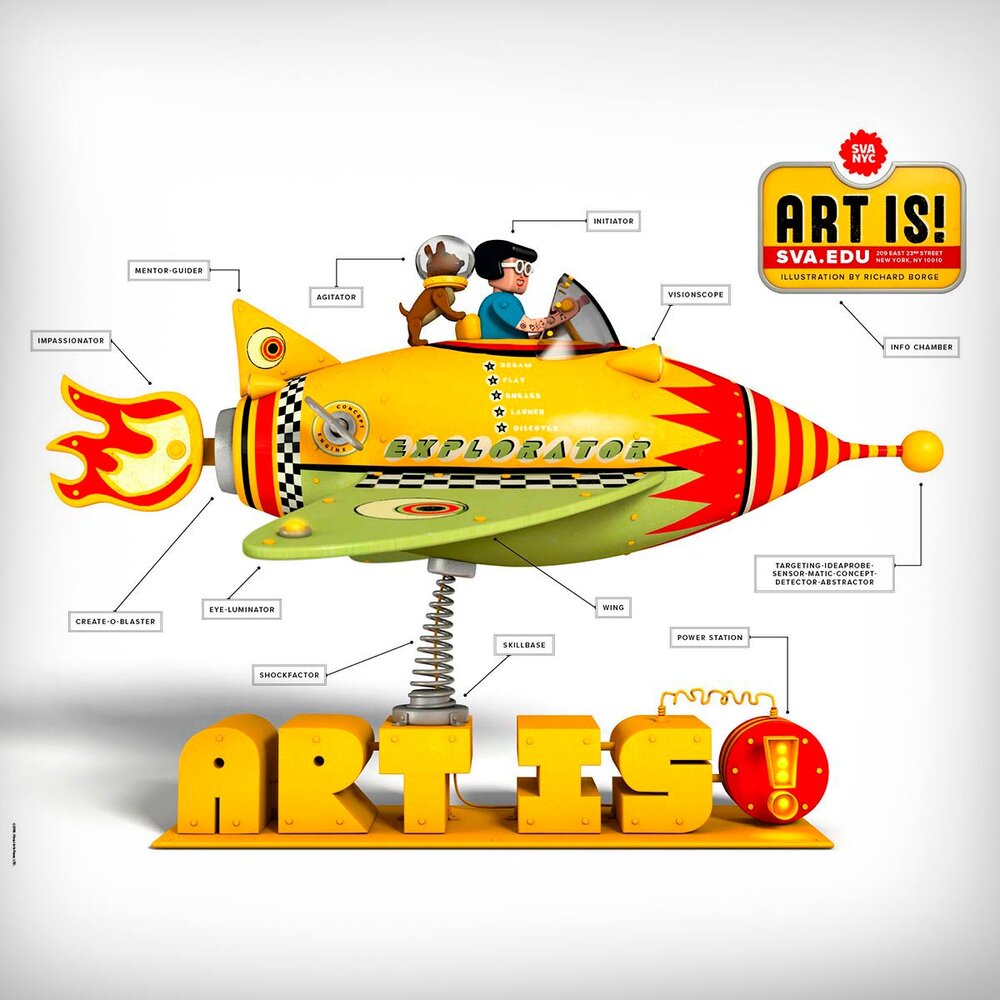 Richard Borge’s SVA “Art Is!” Subway Poster Project | The Pick