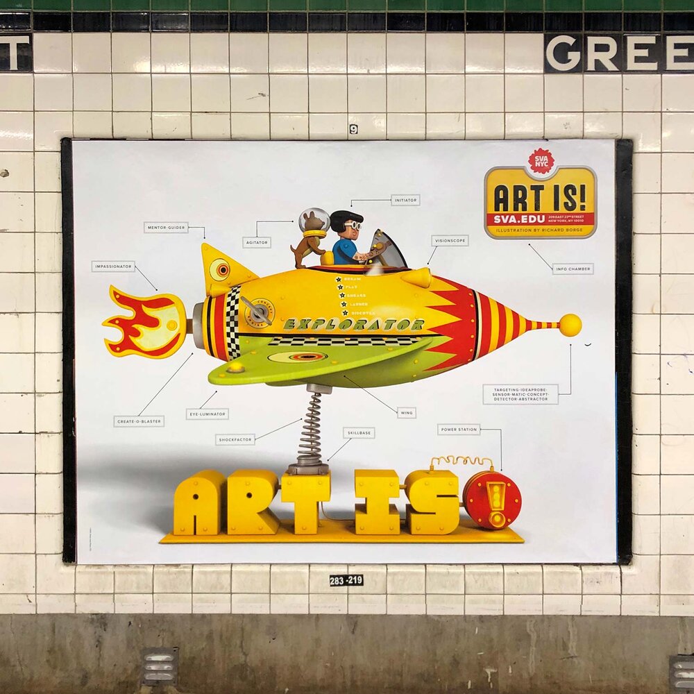Richard Borge’s SVA “Art Is!” Subway Poster Project | The Pick
